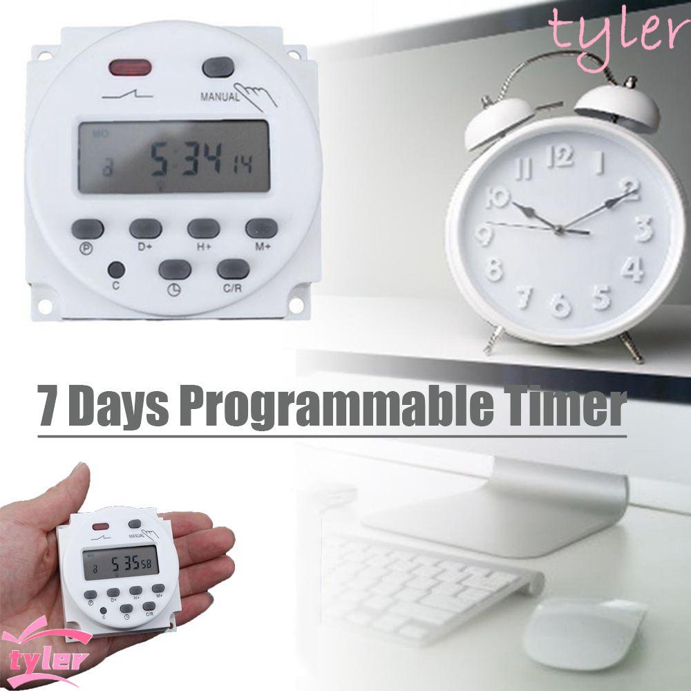 TYLER1 Programmable Timer Switch 5V 12V 24V 110V 220V CN101A Time Relay Automatic Loop ...