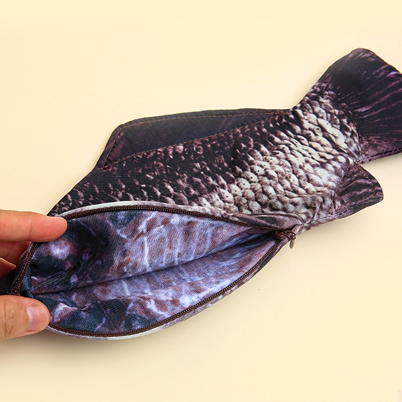 Trendy New Creative Fish-Shaped Pencil Case/Bag with Drawing for Men ...
