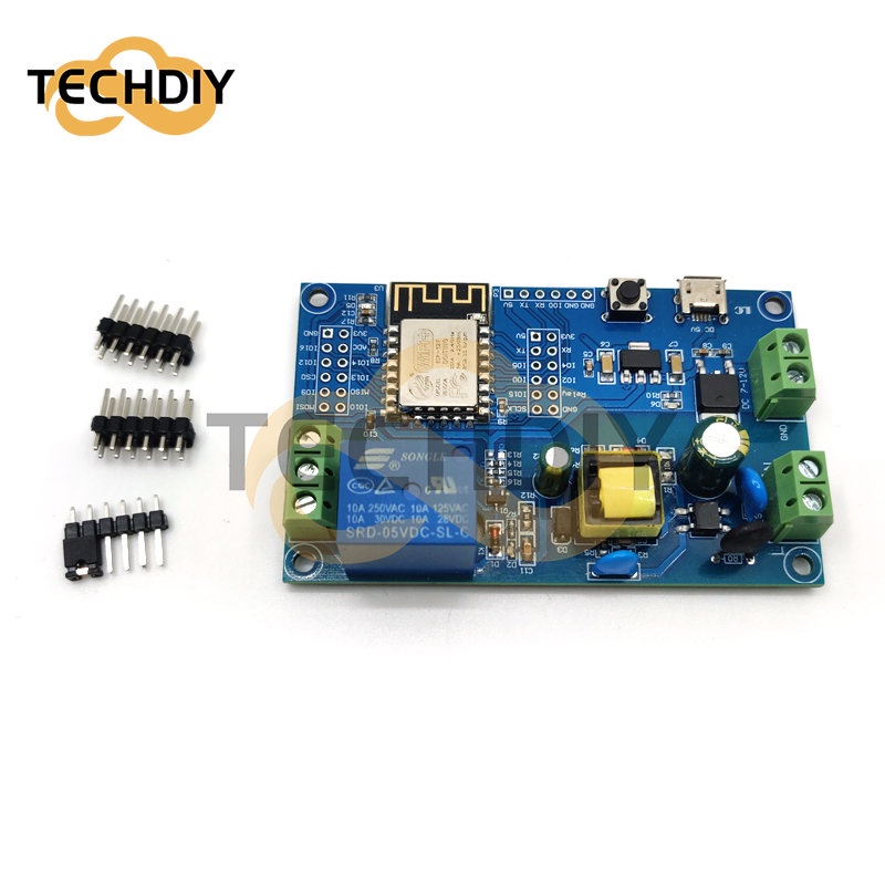 AC/DC power ESP8266 WIFI single relay ESP-12F Development board ... AC/DC power ESP8266 WIFI single relay ESP-12F Development board ...