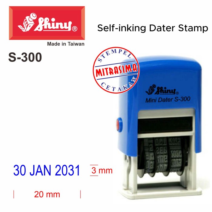 Shiny S-300 Stamp (S300 Type S 300 Date Stamp) | Shopee Philippines