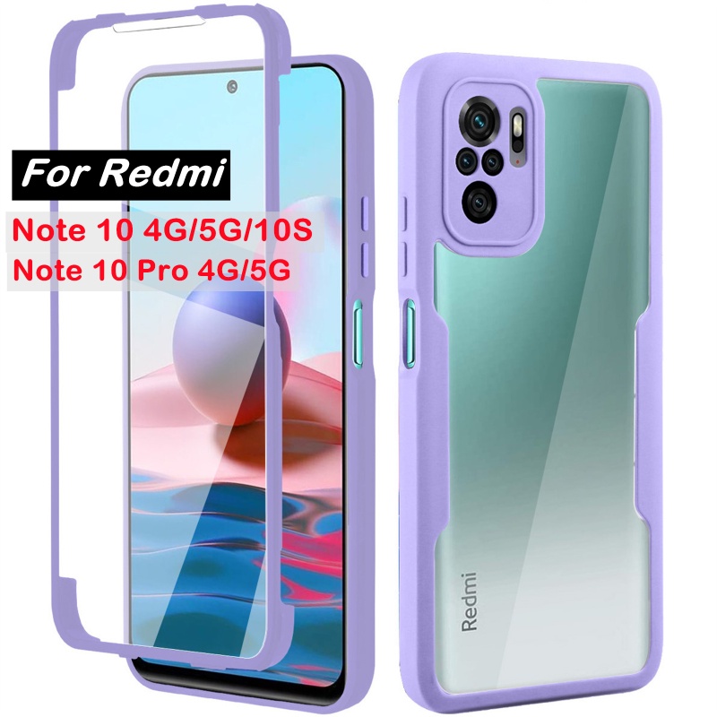 360 Degree Full Body Shockproof Cover for Xiaomi Redmi Note 10 Pro Max ...
