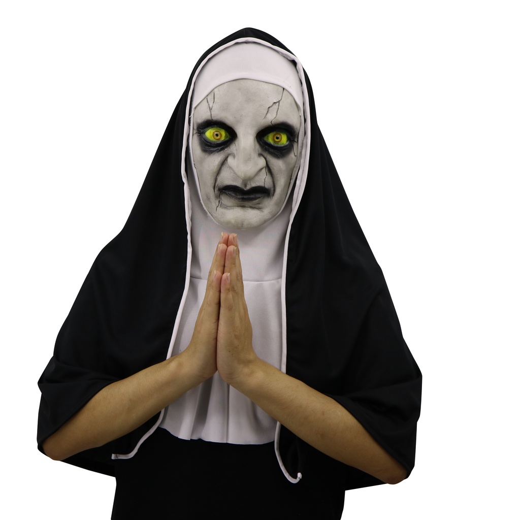 2019 The Nun Horror Mask The Conjuring Valak Cosplay Mask Full Head ...