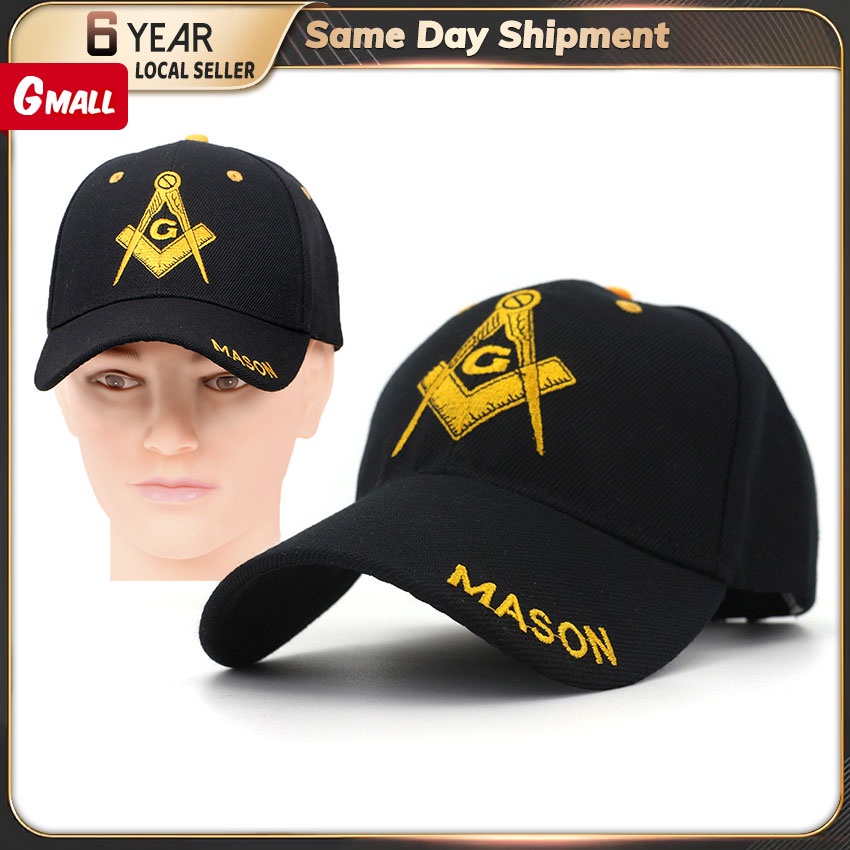 Embroidered Freemason Baseball Cap Masonic Symbol Adjustable Hat for ...