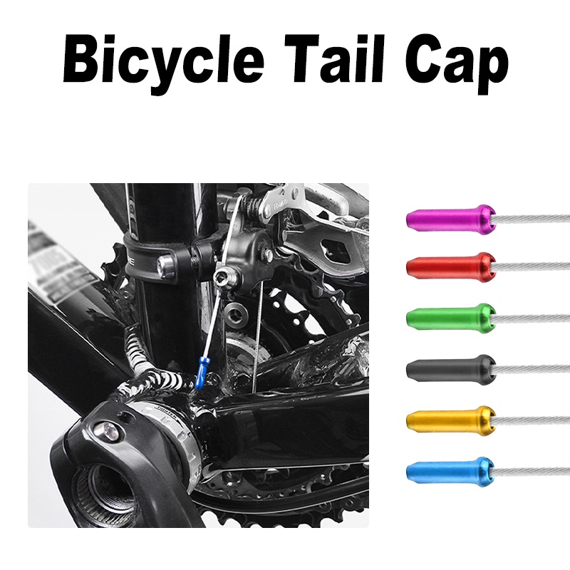 LONGGO MTB Bike Brake Shifter Cable Wire Tip End Cap Aluminum Shift End ...