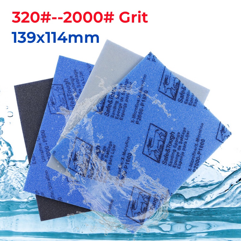 320P-400P~1800-2000 Grit Sponge Sandpaper Wet & Dry Abrasive Sandpaer ...