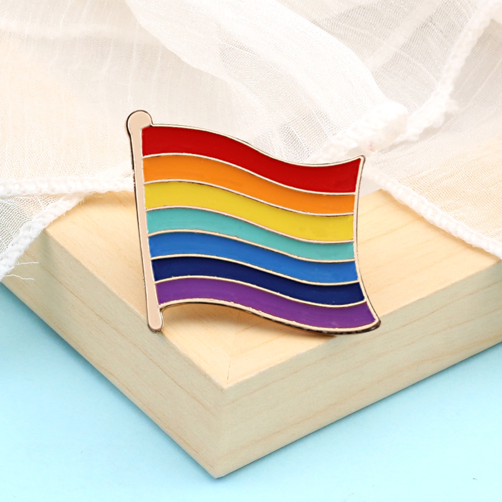 50 Styles Creative Lgbtq Enamel Pins Rainbow Flag Brooch Badges