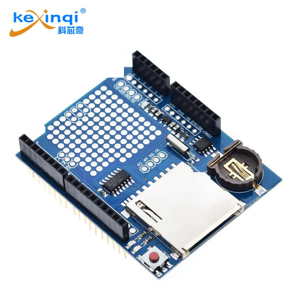 Data Logger Module Logging Recorder Shield V10 For Arduino Uno Sd Card Ds1307 Data Logger 8033