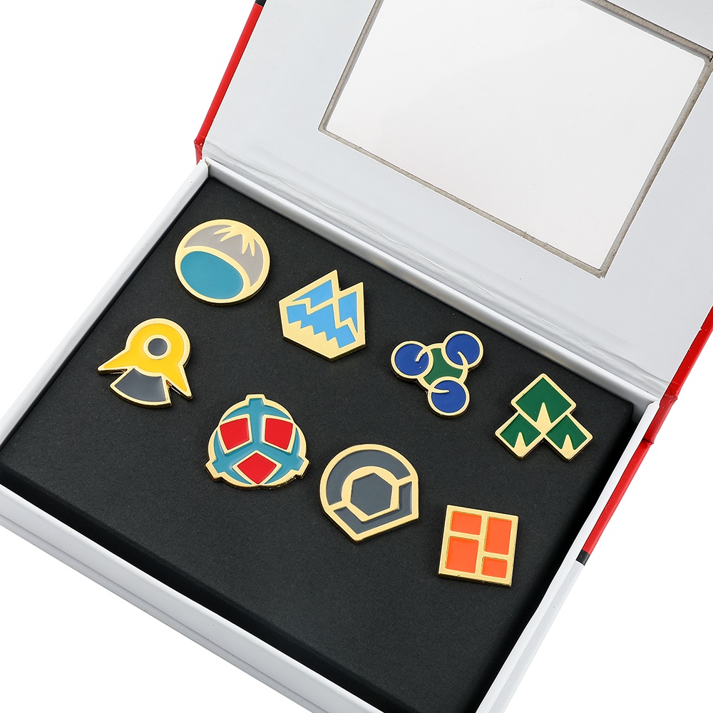Pokemon Gym Badges Kanto Johto Hoenn Sinnoh Unova Kalos League Region ...