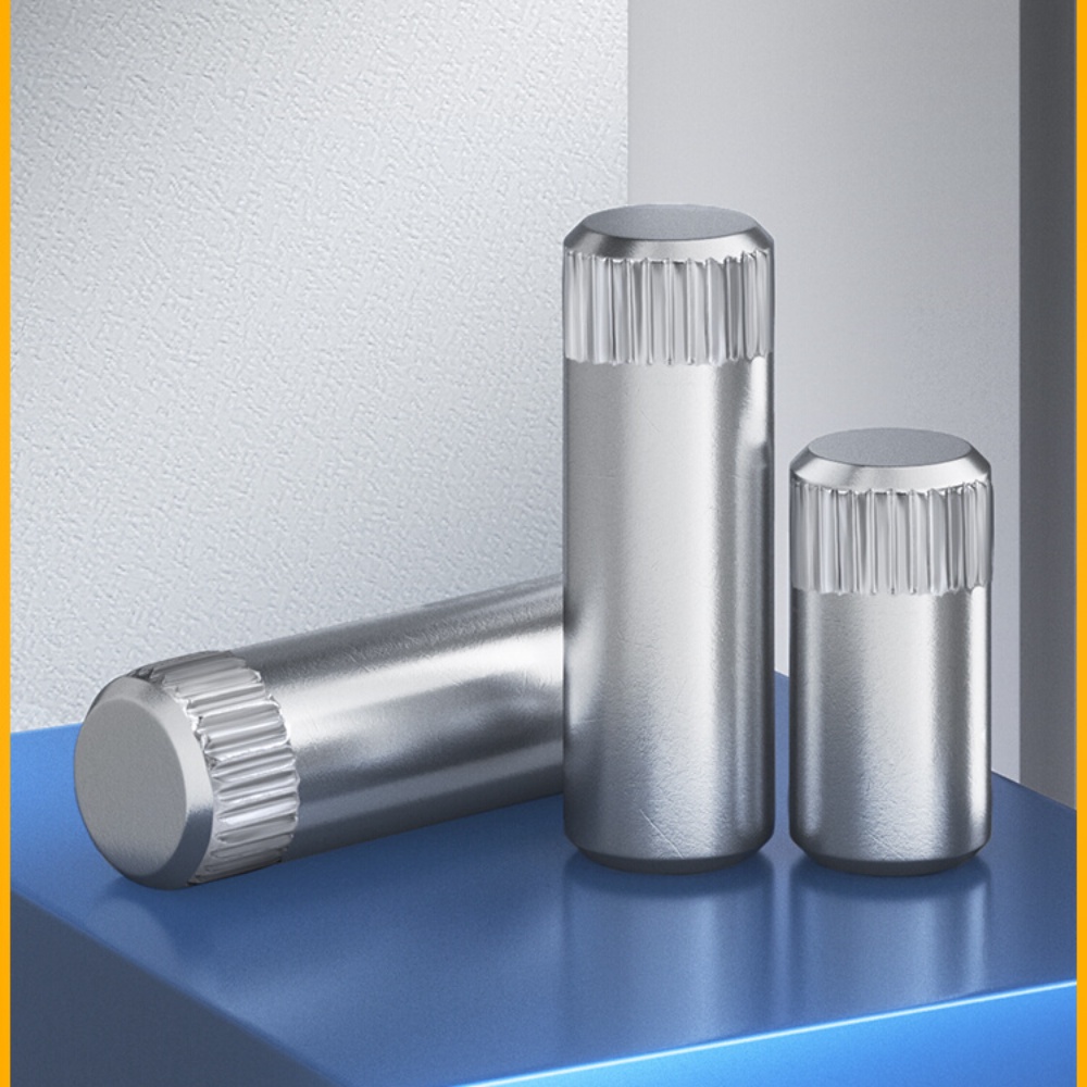 [WDY] SUS304 Steel Knurled Cylindrical Pin Nail M4/M5/M6/M8 Shaft Hinge ...