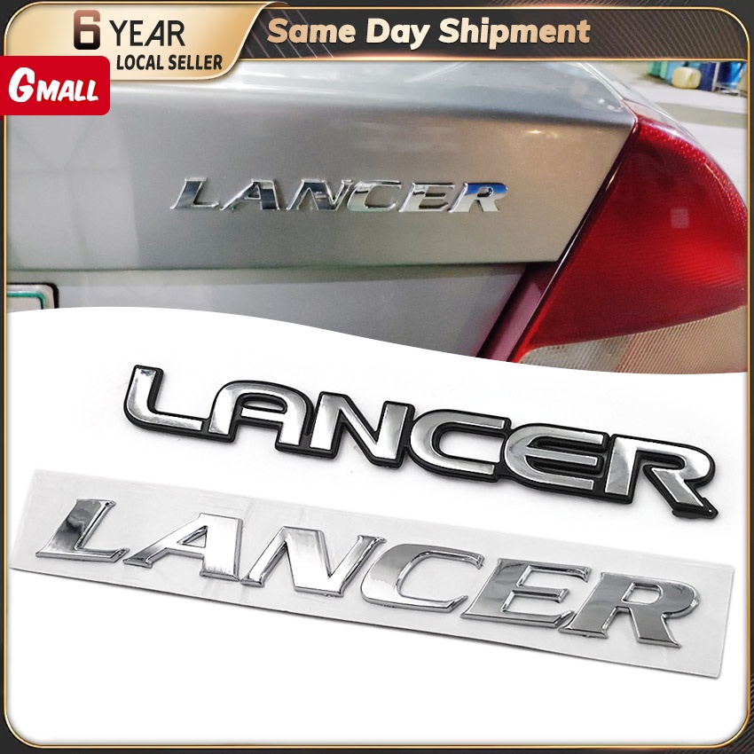 【Fast Delivery】 3D Mitsubishi Lancer Letter Emblem Badge Logo Sticker ...