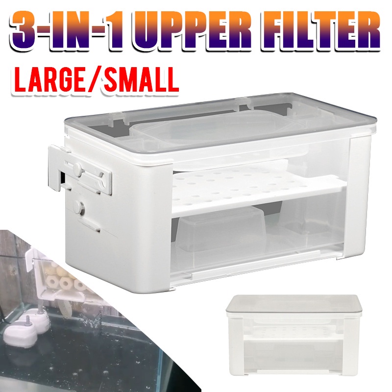 Fish Tank Filter Box Water Curtain Drip Box Upper Filter External Low ...
