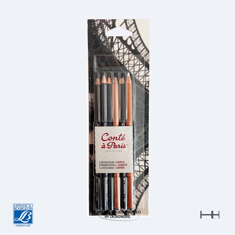 LeFranc Bourgeois Conte A Paris Drawing Pencil Set (6pcs) | Shopee ...
