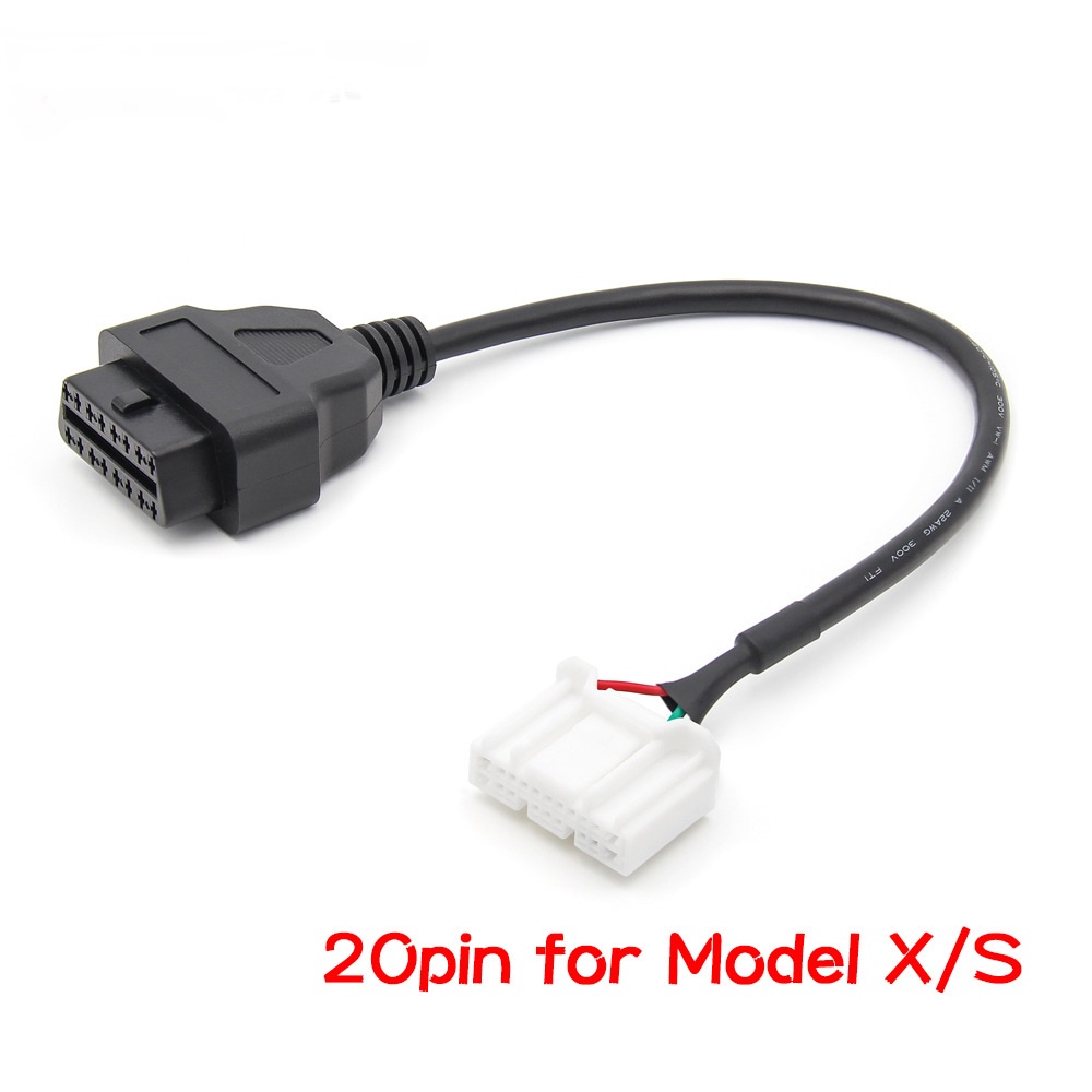 20PIN OBD2 Adapter For Tesla Model S/X Tesla OBD2 Protocol ...