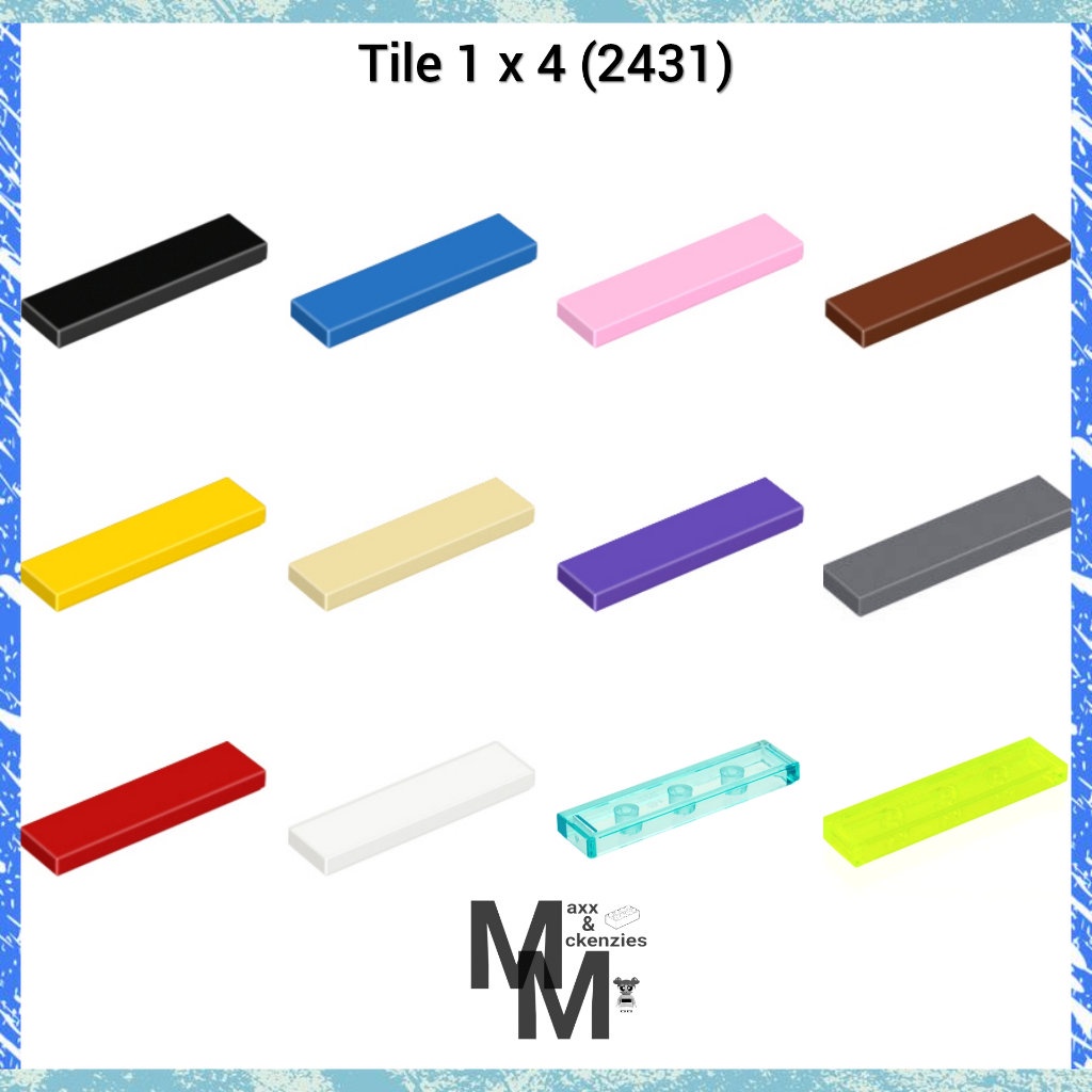 Tile 1x4 Plain (2431) LEGO Parts | Shopee Philippines