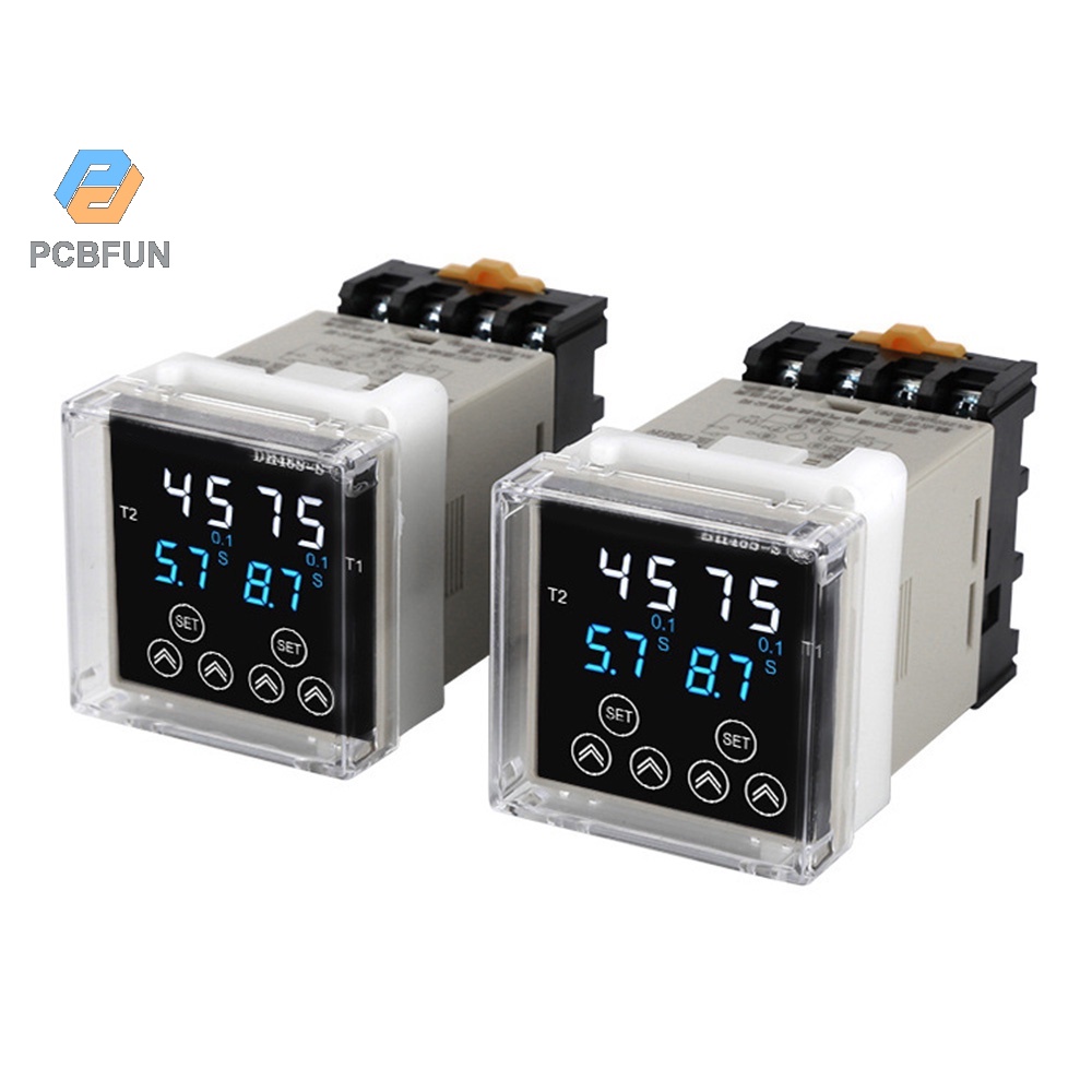 Pcbfun Dh48s Smart Digital Delay Time Relay Precision Programmable Cycle W/ Socket Base | Shopee ...