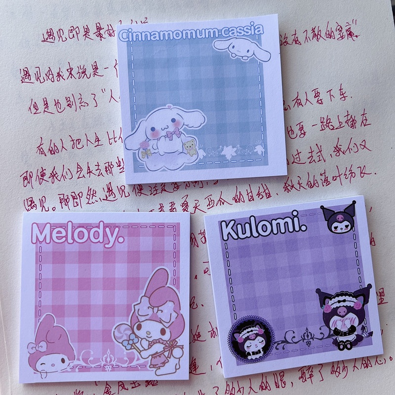 Sanrio Sticky Notes Good-looking Kuromi Note Sticker Nice Stickers ...