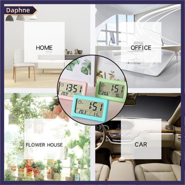Daphne Foldable Digital Clock Thermometer Humidity Meter Led Indoor ...
