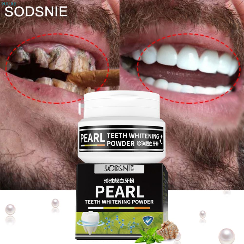 Pearl Teeth Whitening Powder Toothpaste Dental Bright Tooth Cleaning ...
