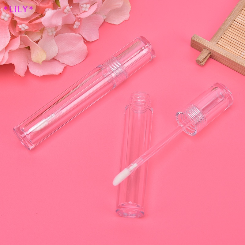 LILY> 1Pcs 5ml Empty Lip Gloss Tubes Lip Container Plastic PET Clear ...