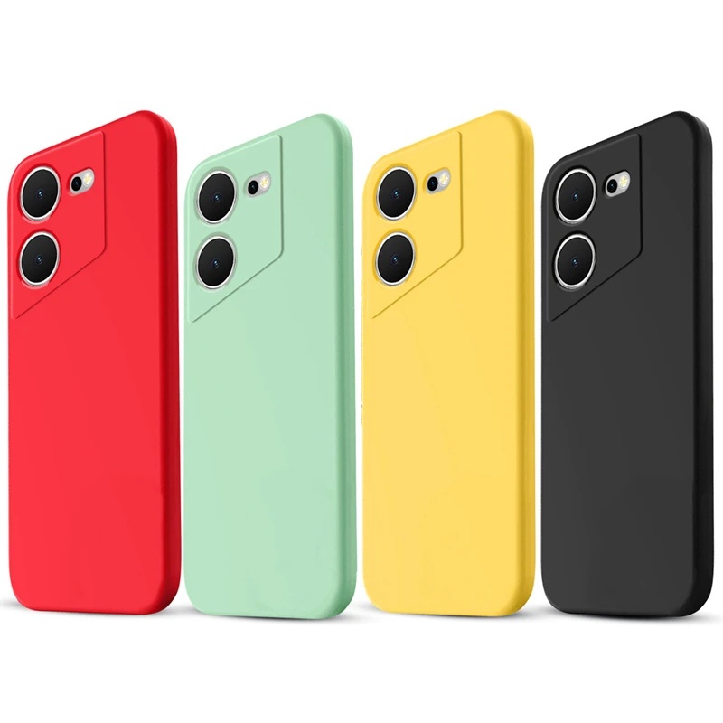 For TECNO Pova 5 Case Liquid Silicone Coque Shockproof Back Cover Full ...