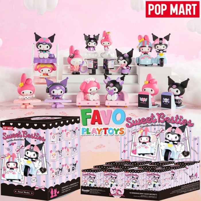 Pop MART x Sanrio Characters Sweet Besties Series My Melody & Kuromi ...