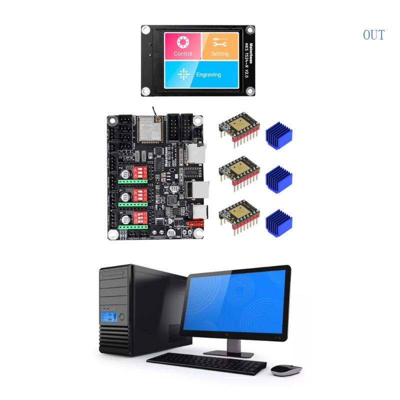 OUT Makerbase-MKS DLC32 V2 1 CNC Motherboard GRBL 32bits Offline ...