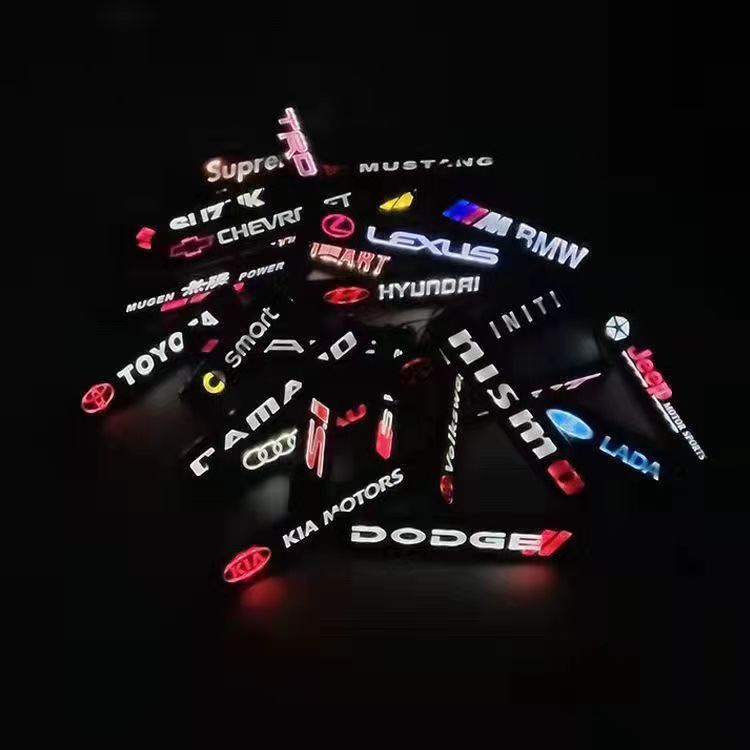 With LED light Car Front Grille Emblem Badge Stickers Suitable For ...