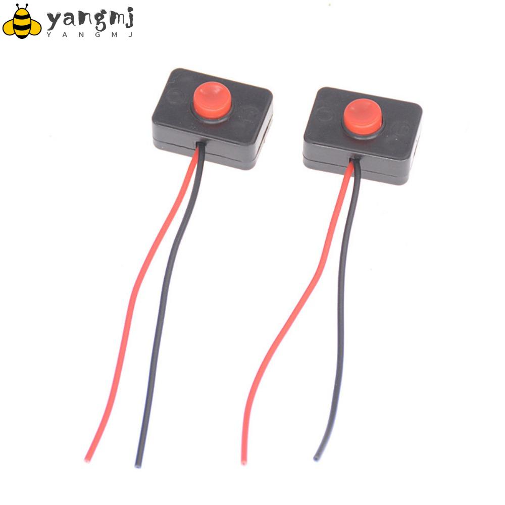 YANGMJ 2pcs Push Button, Car Modification Mini Momentary Switch, switch ...