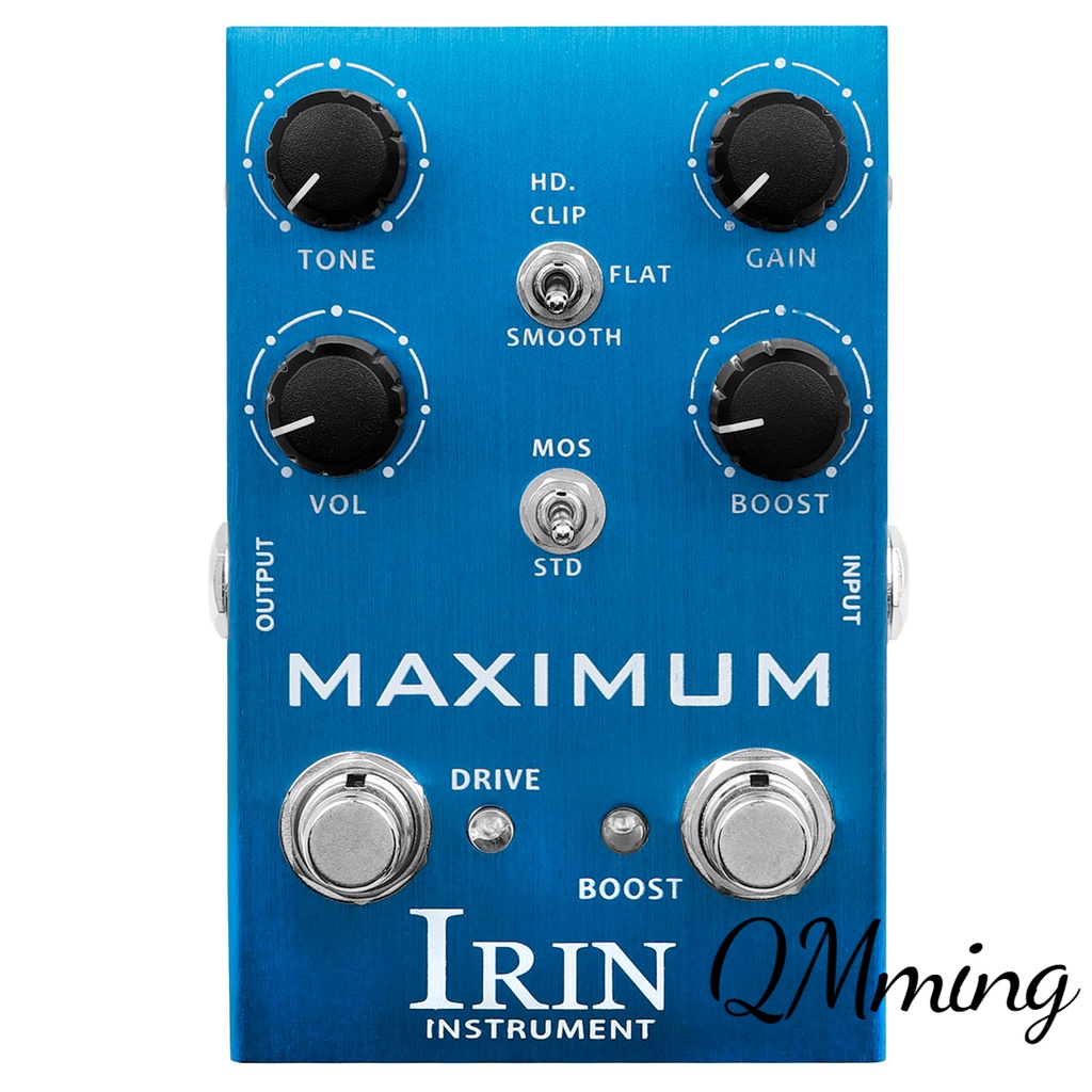 IRIN MAXIMUM Overdrive Effect Pedal BOOST Channel Wild Tone with Long ...