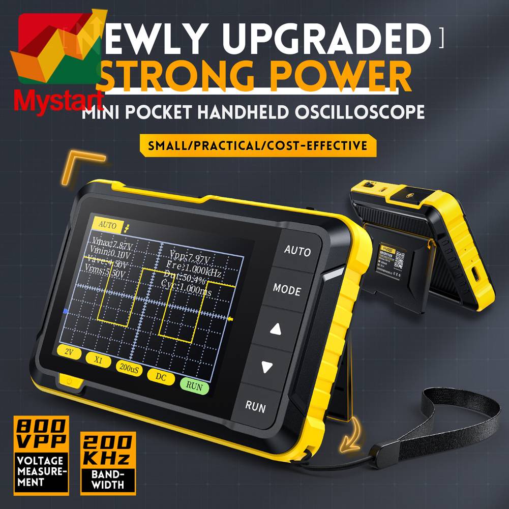 Digital Oscilloscope 200KHz Bandwidth Electronic Component Tester ...