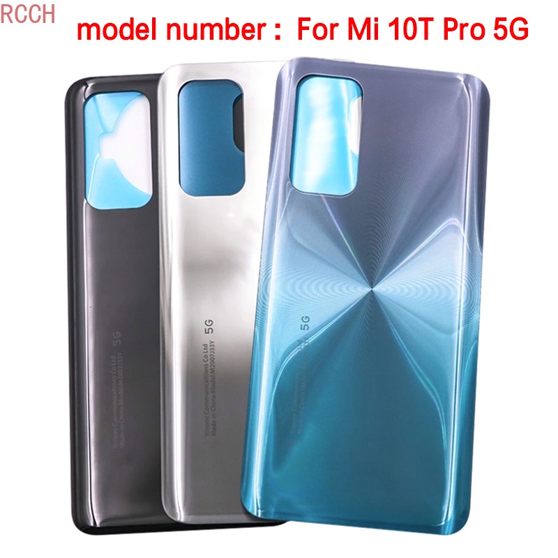 New For Xiaomi Mi 10T Pro 5G Battery Back Cover 3D Glass Panel For Mi ...