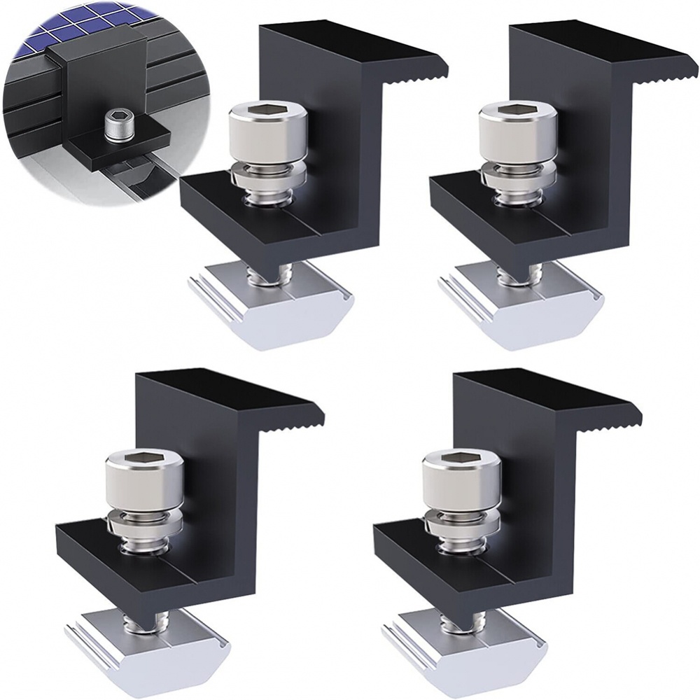 Heavy Duty and High Quality Solar Panel Mounting Kit with End Clamp ...
