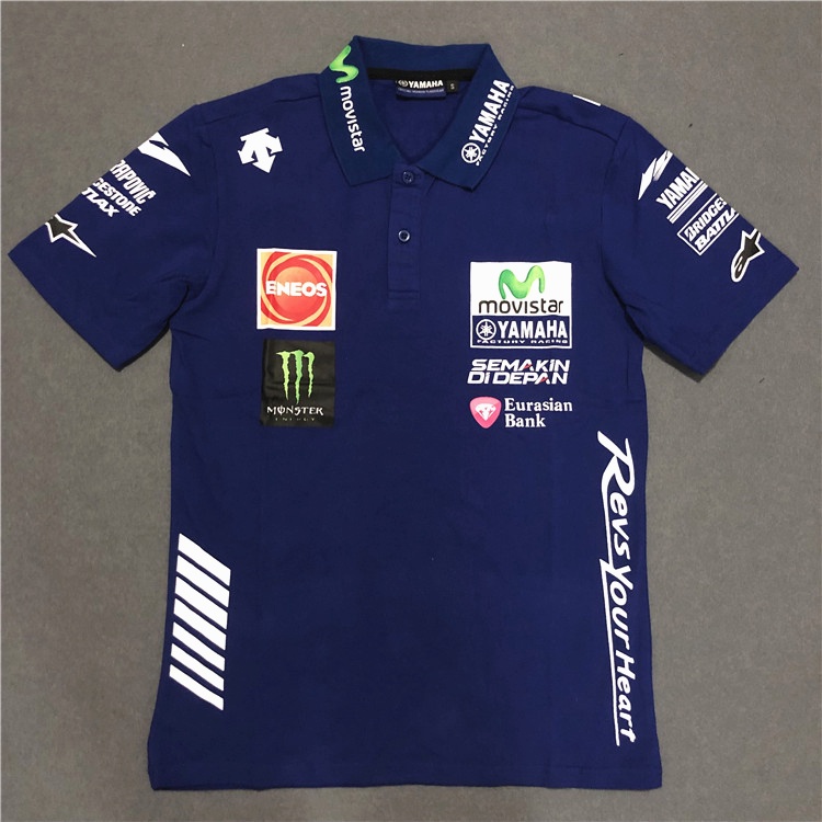 New Moto Motorcycle Polo Shirt Pure Cotton Paul Shirt Gp Fan Motorcycle ...