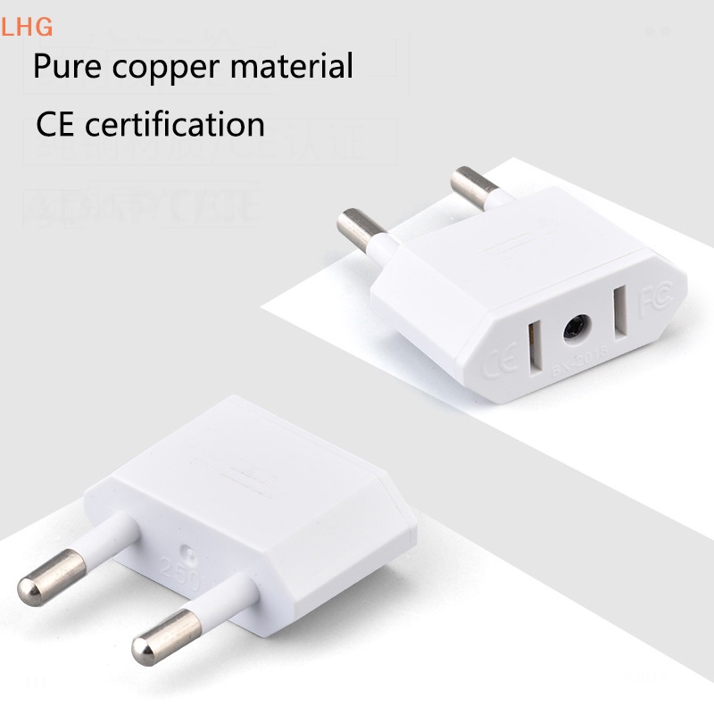 [LHG] American China To EU Europe Travel Power Adapter 2 pin US To EU ...