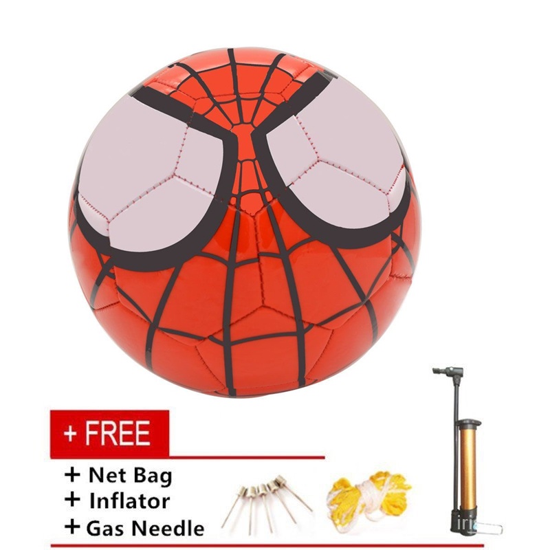 Durable Spider-Man Soccer Ball with Pump Size 5 Outside Sport Football ...