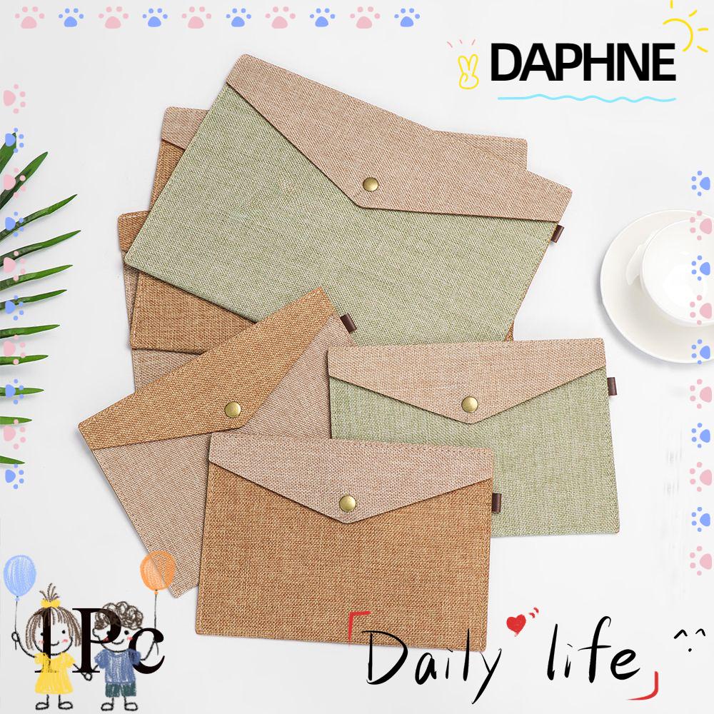 DAPHNE Office Supply File Folder Stationery Canvas Felt File Briefcase ...