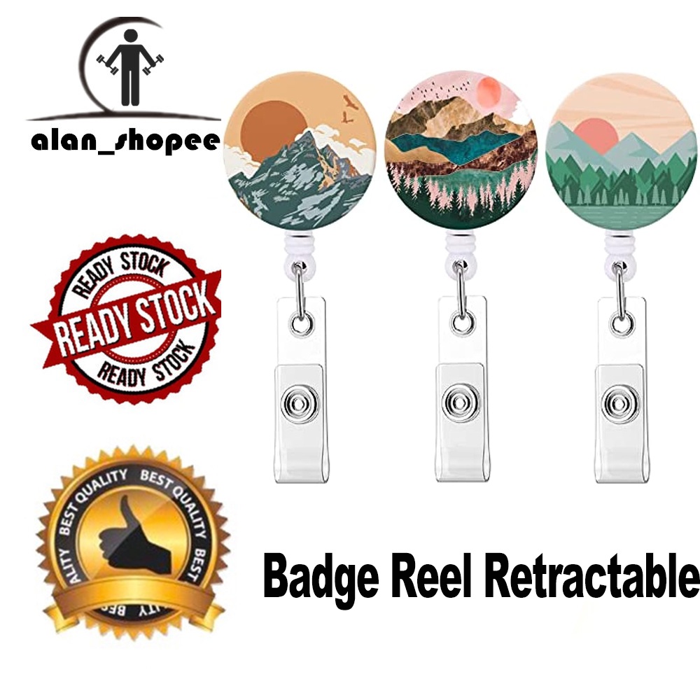 Badge Reel Retractable Nurse Badge Holder Cute Name Decorative Badge ...