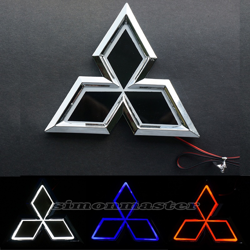 11.8x10.2cm Car 5D LED Front Rear Emblem Light Decal Badge Auto ...