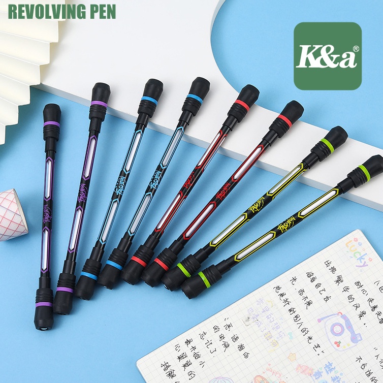 K&A Creative Funny Spinning Balance Pen for Kids Non Slip Trick Rolling ...