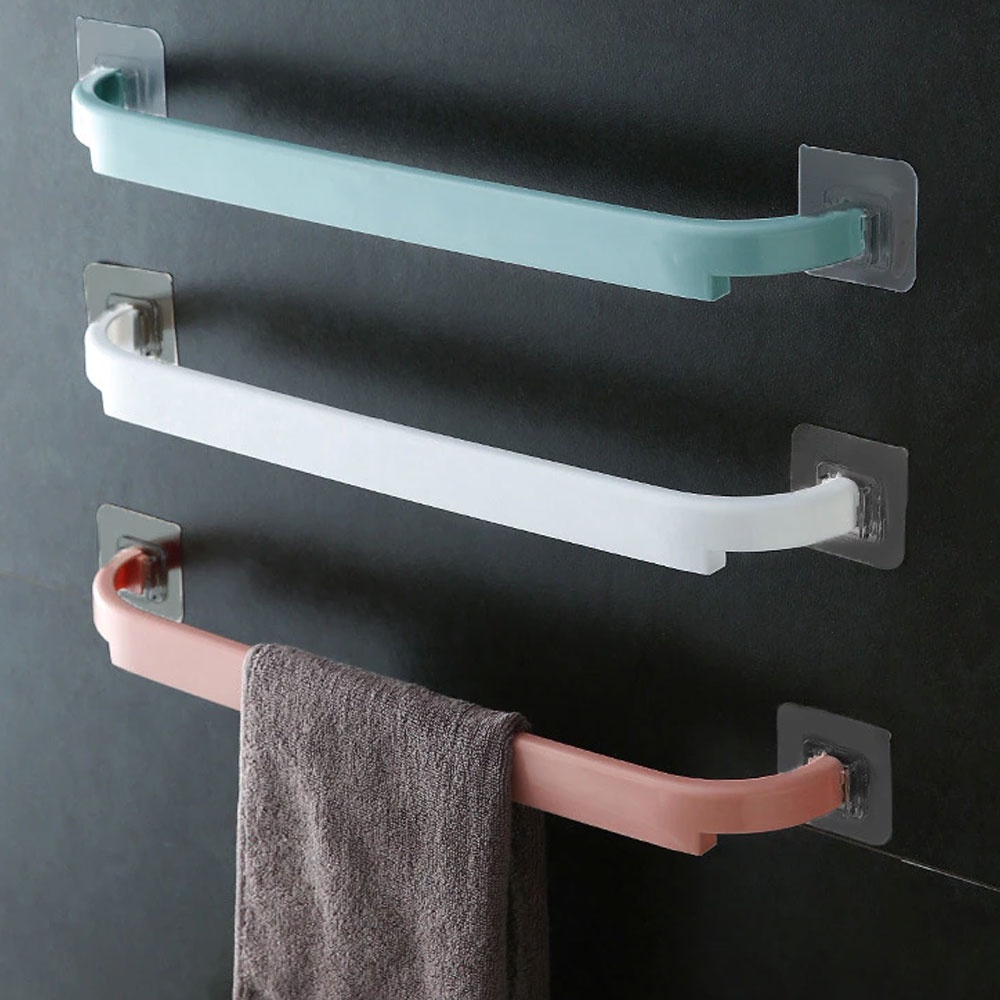 JNR Durable Towel Holder Hanging Rag Pole Bathroom Towel Rack | Shopee ...