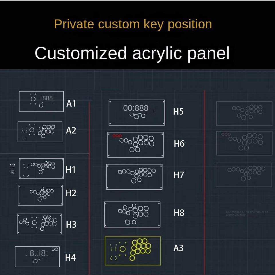 Ultrathin Hitbox Arcade Steam Fighting Game Keyboard PC PS4 Raspberry ...