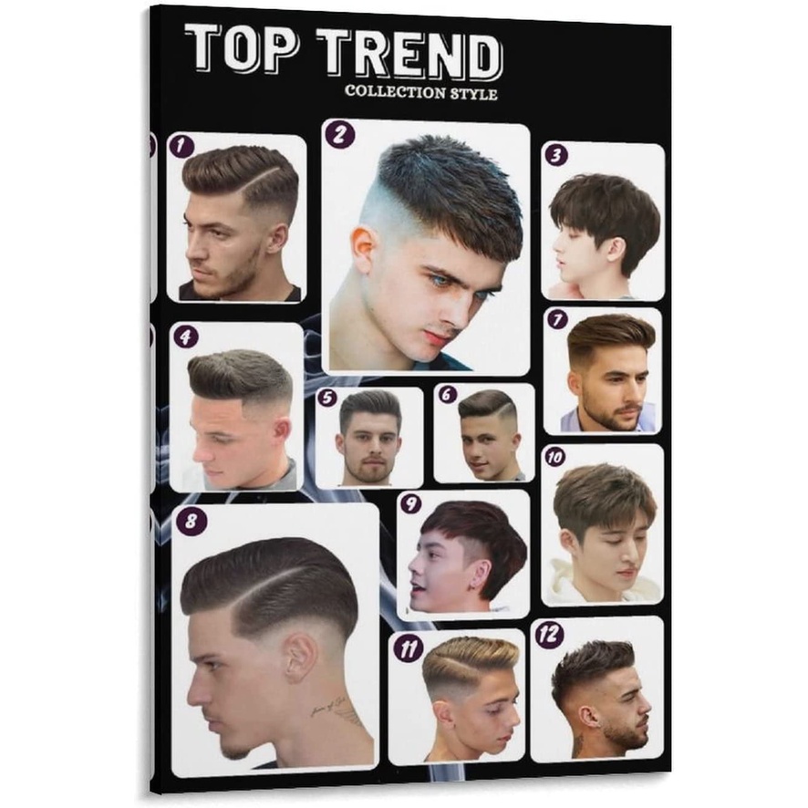 Barber Shop Wall Decoration Beauty Salon Men Haircut Poster Male ...