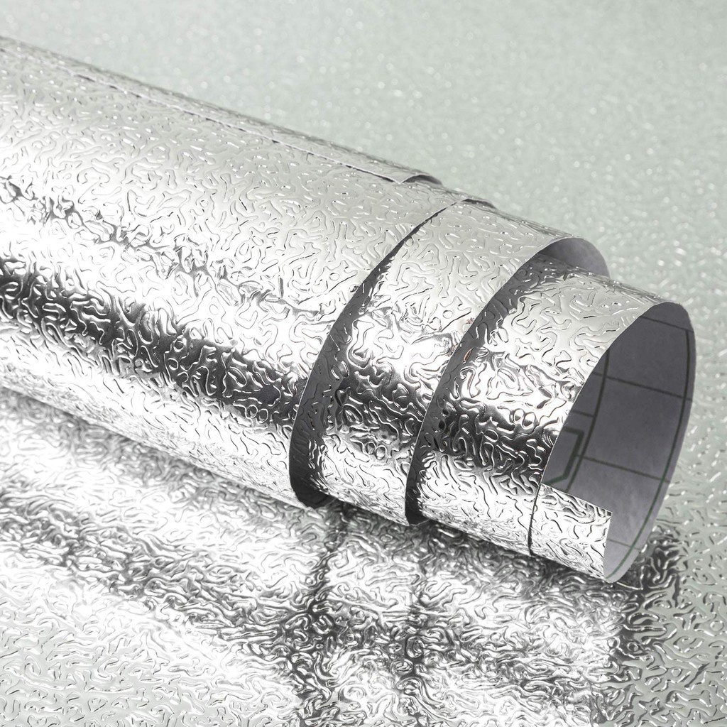 Aluminum Foil sticker Wallpaper Kitchen Self Adhesive Waterproof Anti ...