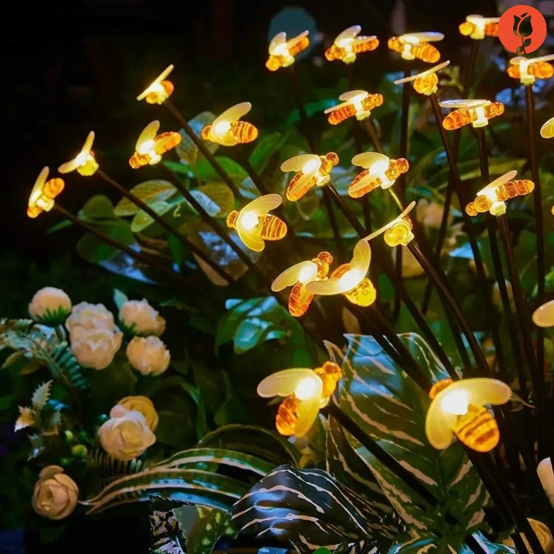 Creative Swaying Bee Shape Solar Powered Courtyard Light / Garden Lawn ...