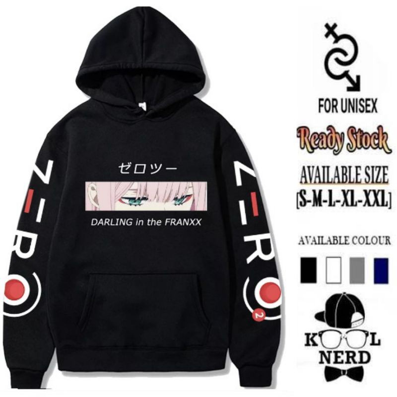 Fashion Hot Sale Fashion Men's Hoodies Anime Zero Two Manga Japan ...