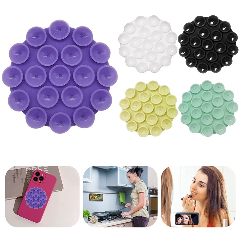 Adhesive Silicone Mobile Phone Case Suction Cup Holder Phone Gripper ...