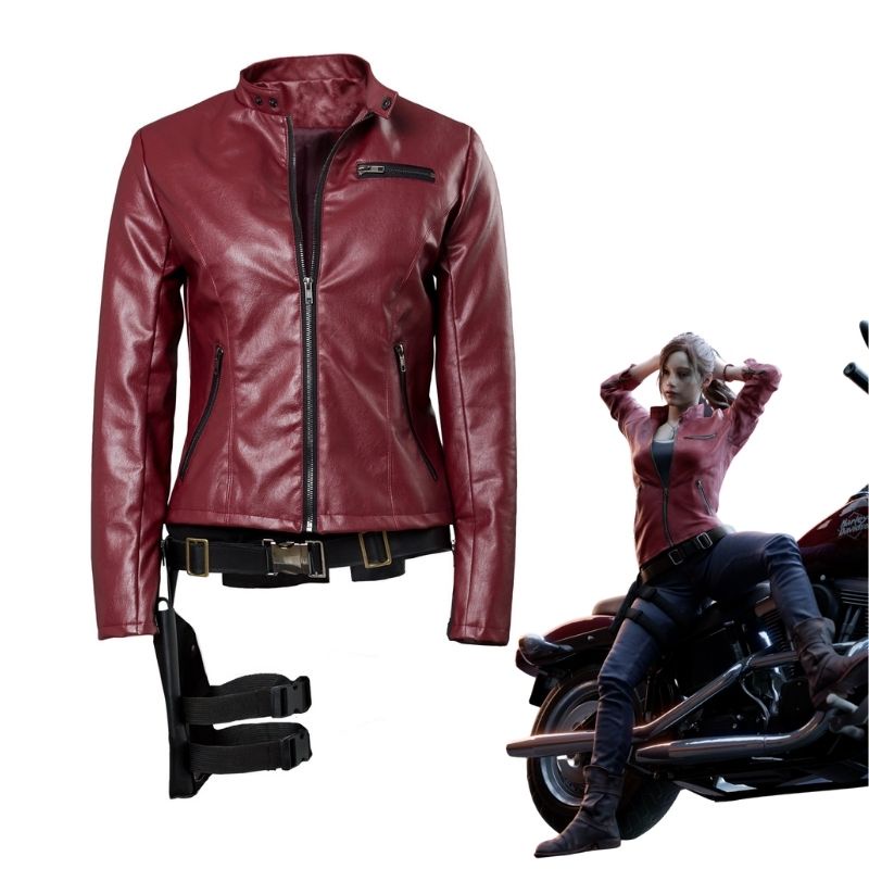Biohazard Resident 4 Remake Claire Redfield Evil Cosplay Costume Jacket ...
