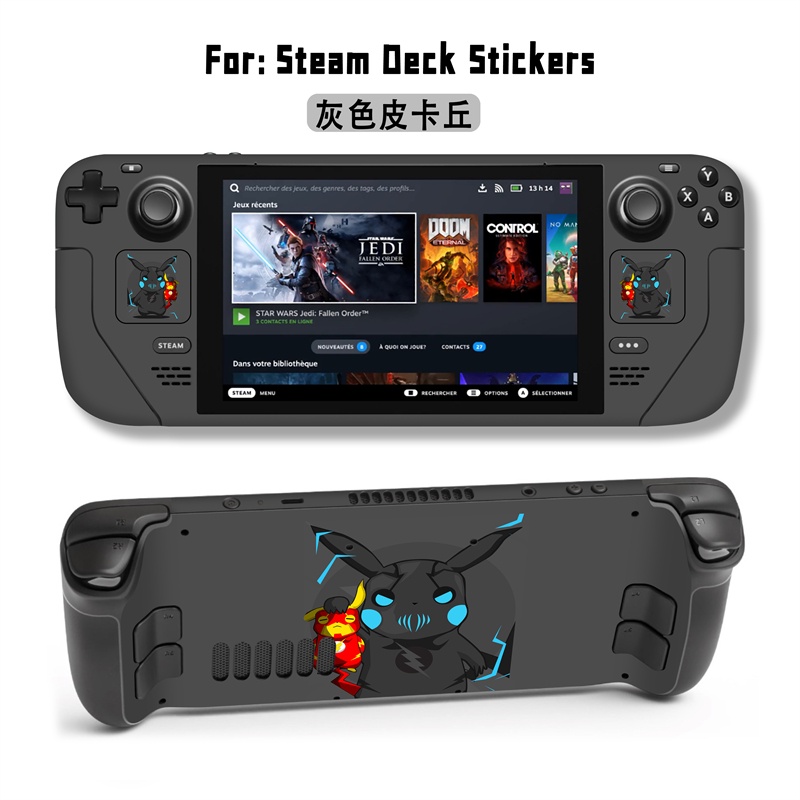 Steam Deck Skin Sticker Kawaii Cute Anime Game Pattern Full Wrap Cover ...