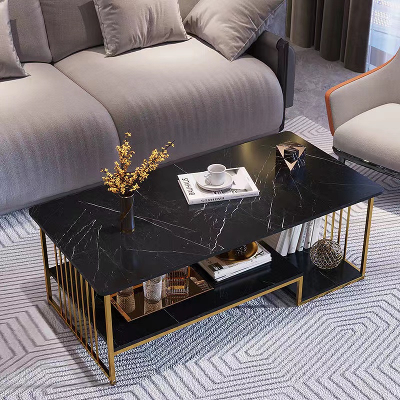 【COD】Modern Marble Design Center Table Desk Coffee Table White Marble ...