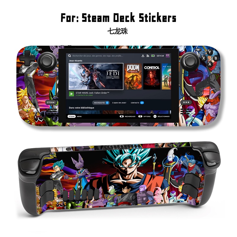 Steam Deck Skin Sticker Kawaii Cute Anime Game Pattern Full Wrap Cover ...